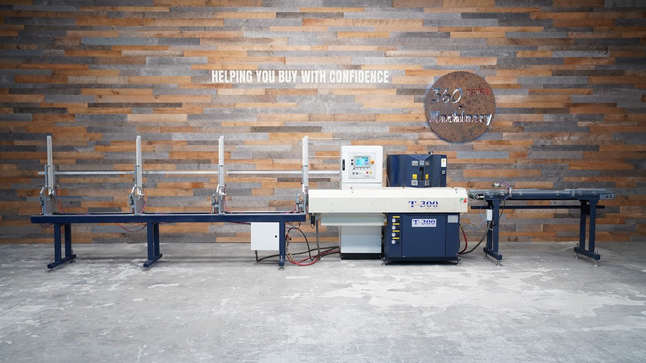 2011 AlfaMacchine T300 Automatica Automatic Vertical Miter Saw Cutting ...