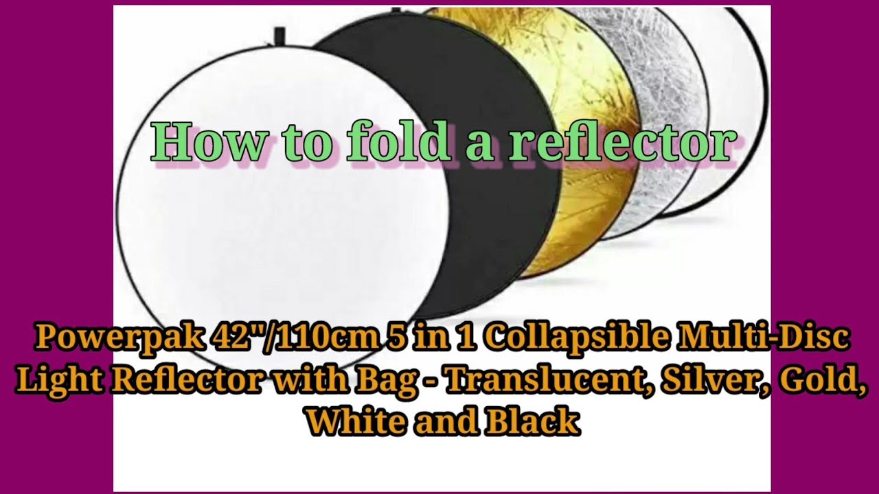 #reflector #shooting Powerpak reflector, how to fold - YouTube