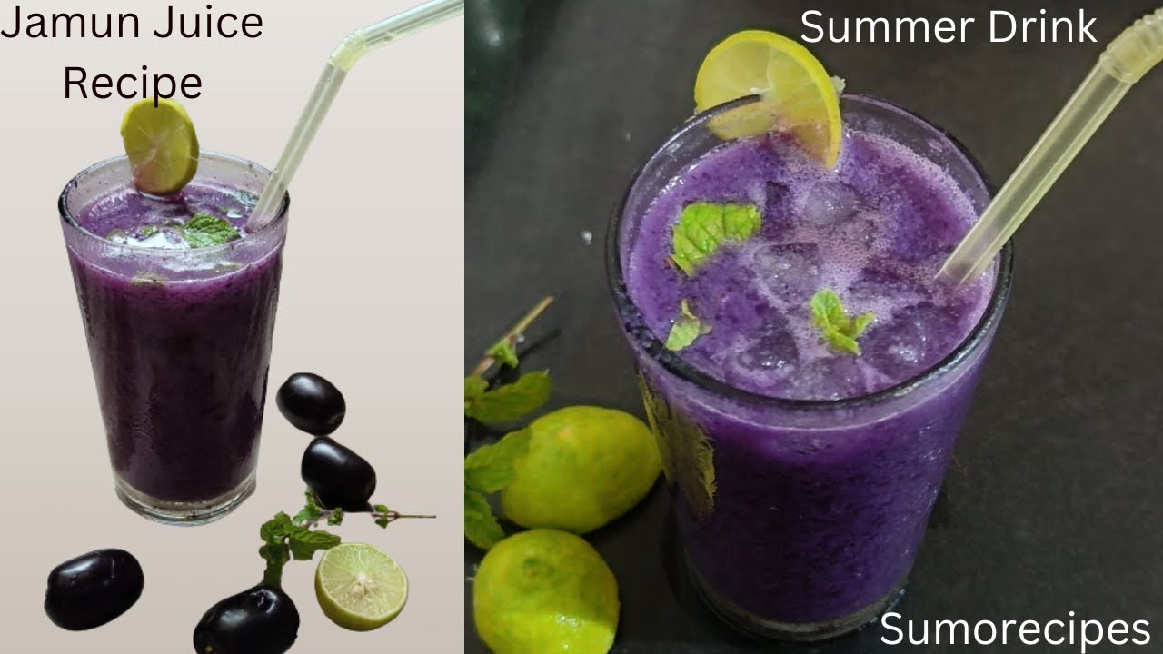 Healthy Jamun Summer Drink | Jamun Juice Recipe | Jamun Recipes ...