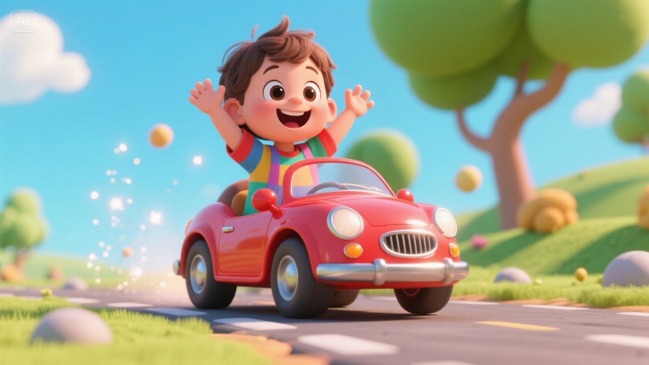 Beep Beep! I’m a Little Red Car | Fun Car Song for Kids | Little Red ...