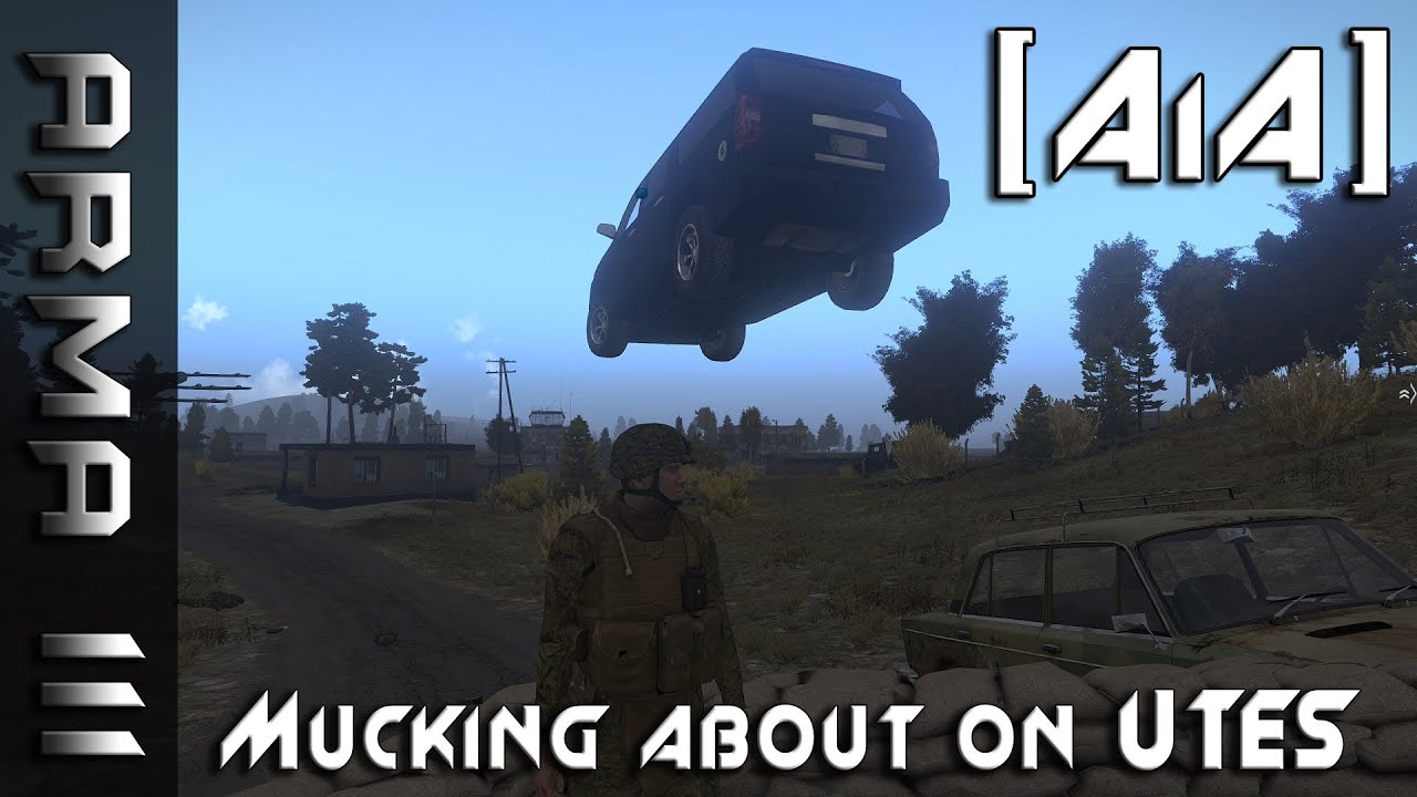 ARMA 3 [AiA] - Mucking about on Utes - YouTube