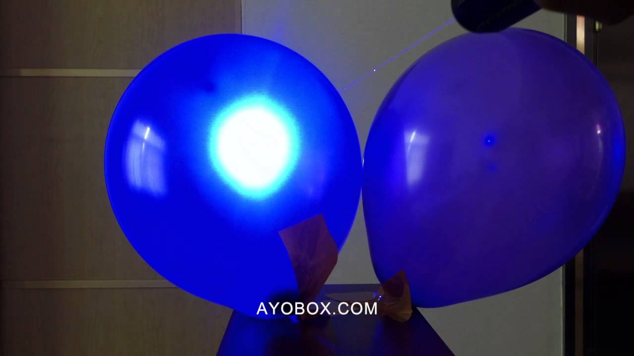 1W THOR L Blue Laser Pointer Pop Balloon - YouTube
