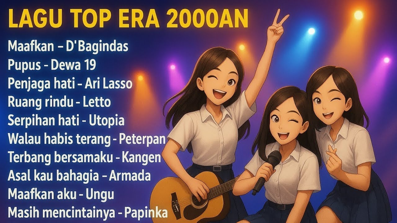 Full Album! LIRIK LAGU BAND LAWAS 2000AN Nostalgia SMA & Pop Hits - YouTube