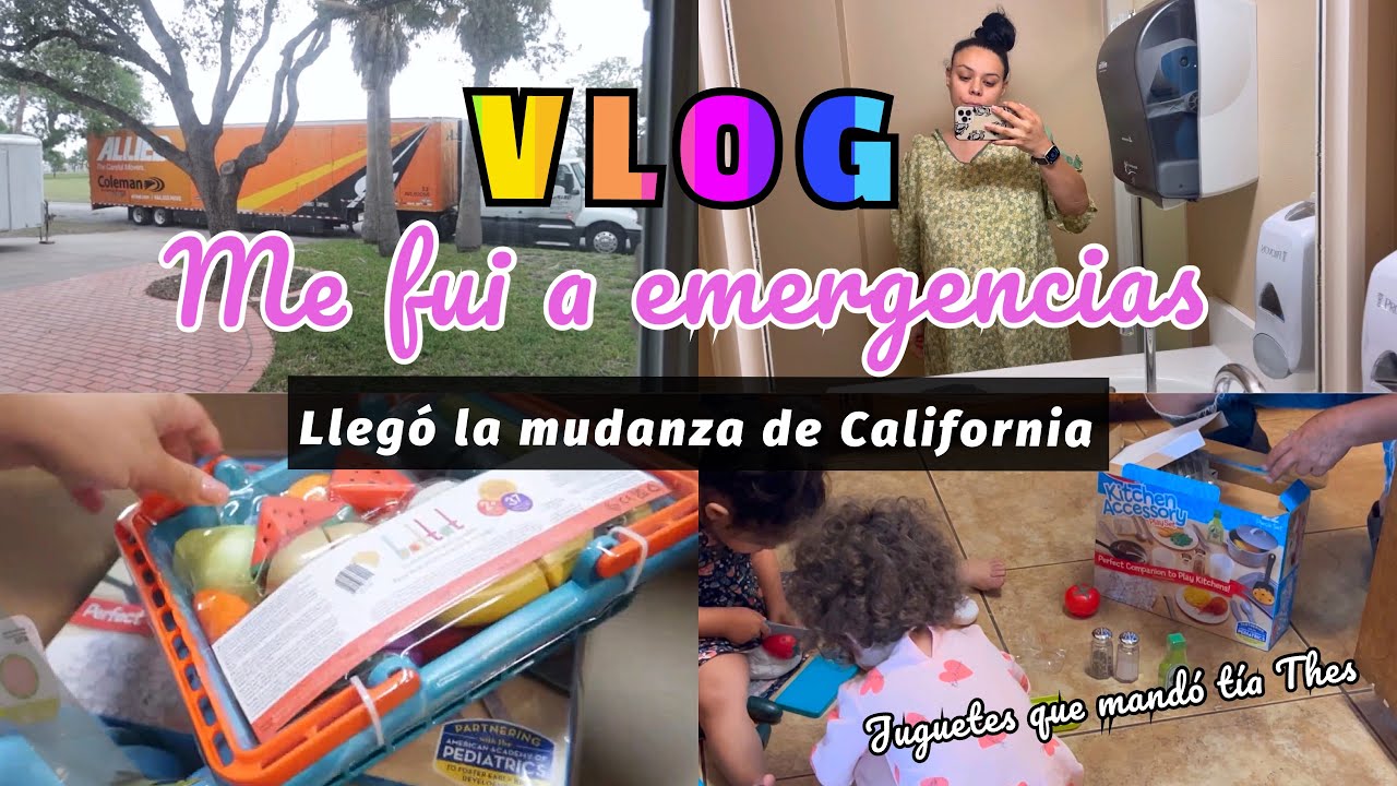 Vlog - Me fui a emergencias, llegó la mudanza de California - YouTube