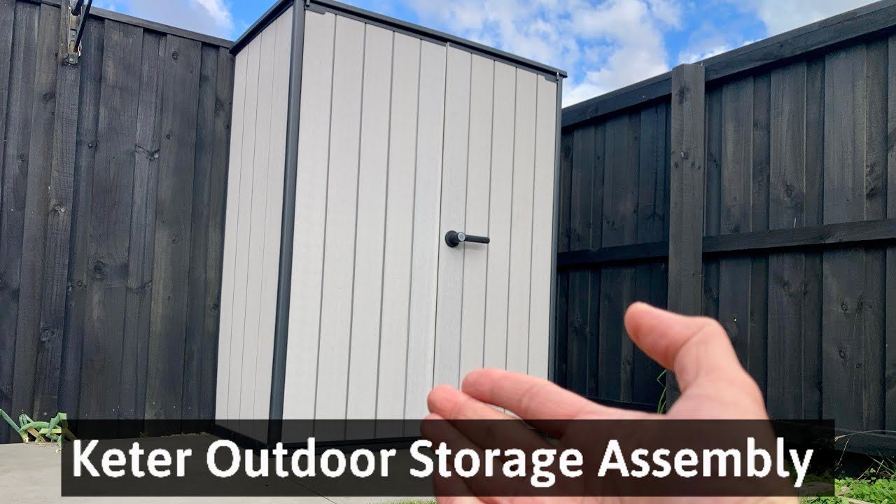 Keter garden storage assembly - YouTube