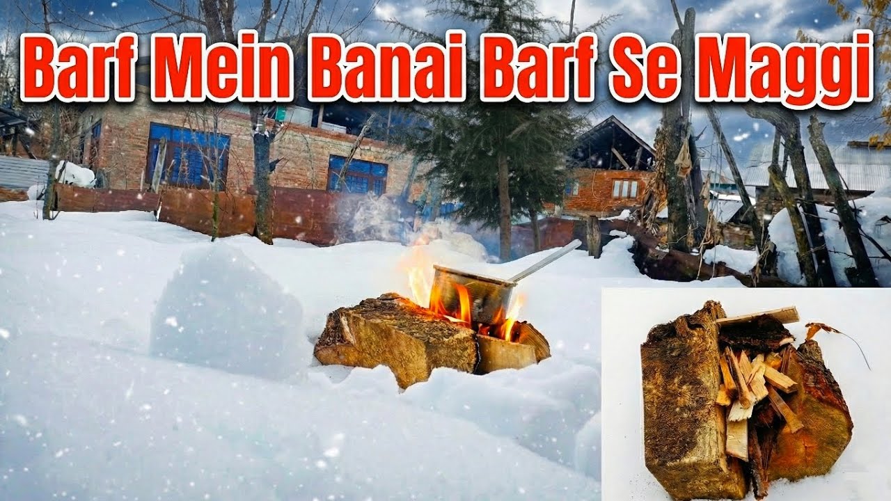 Winter vlogging challenge day 1 | baraf sai maggi kyse bnti hai ...