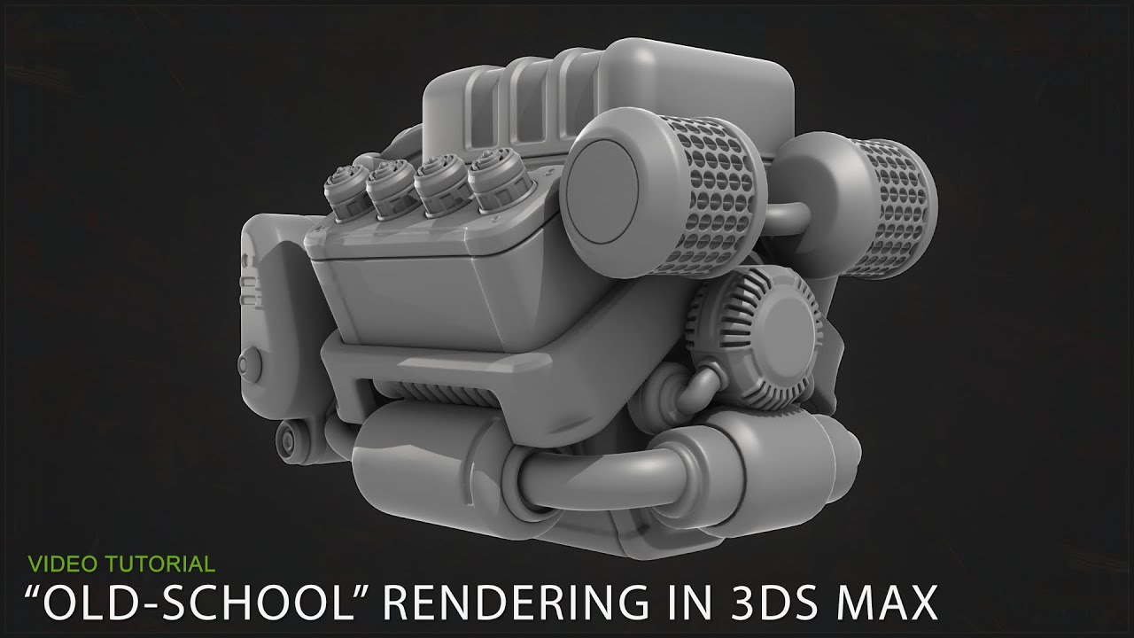 "Old-School" Rendering In 3dsMax - YouTube