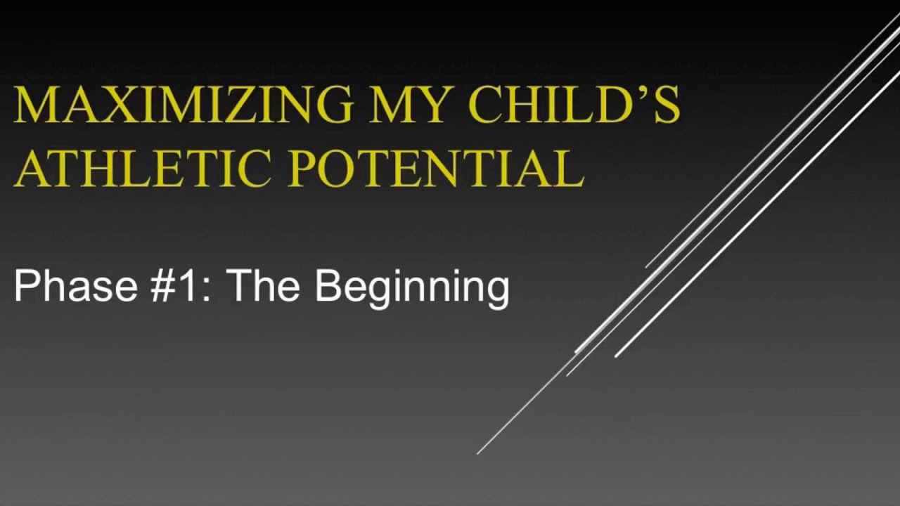 Start Early on Maximizing Athletic Potential - YouTube