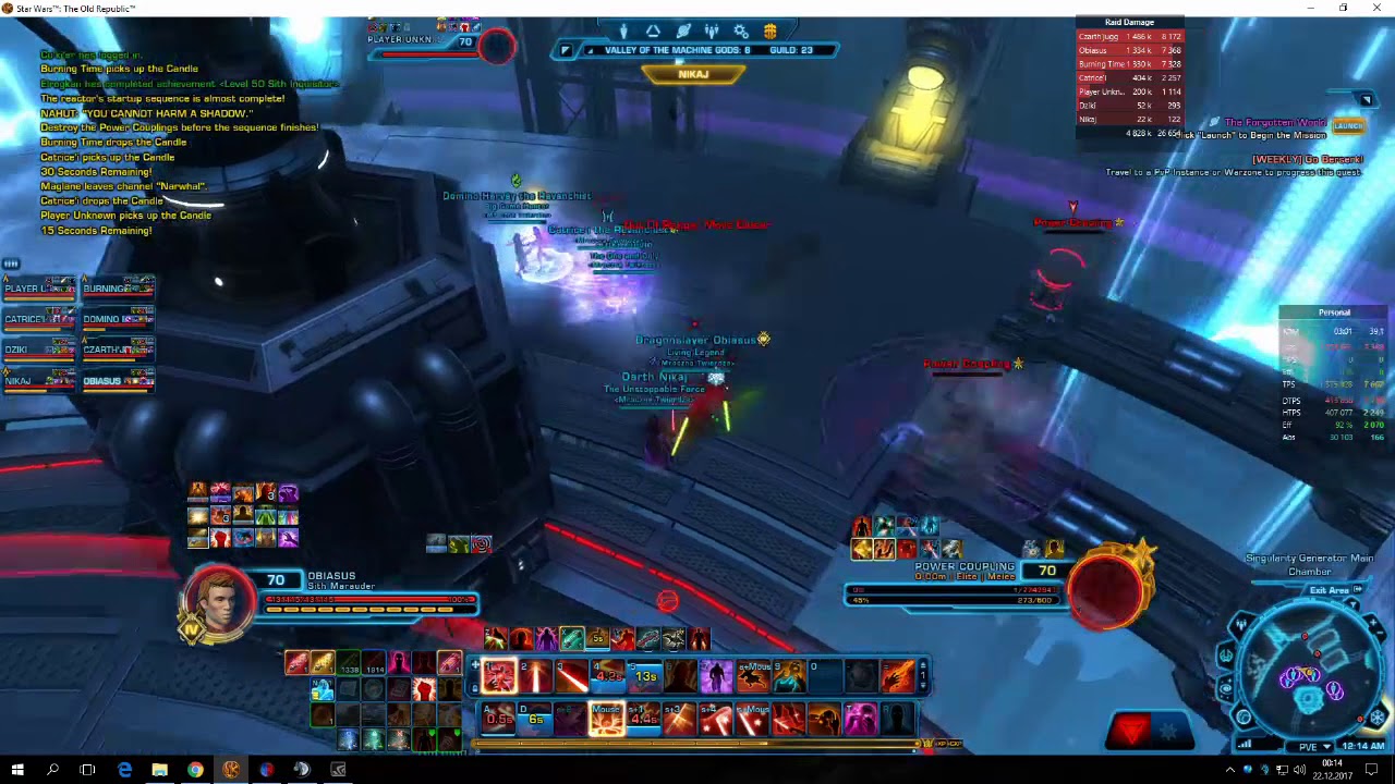 SWTOR Mroczna Twierdza - Nahut 8 Veteran Mode (DPS POV) - YouTube