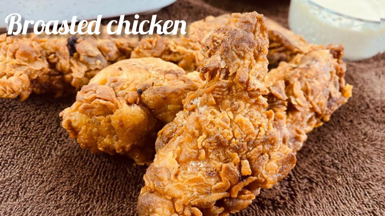 Broasted chicken recipies //how to make perfect Broasted chicken at ...