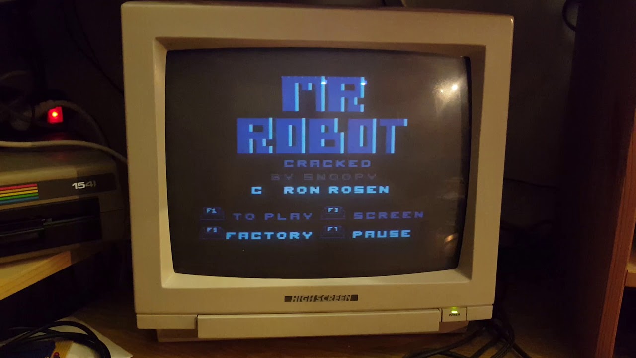 Mr. Robot auf dem C64 Silver Label von 1982 - YouTube