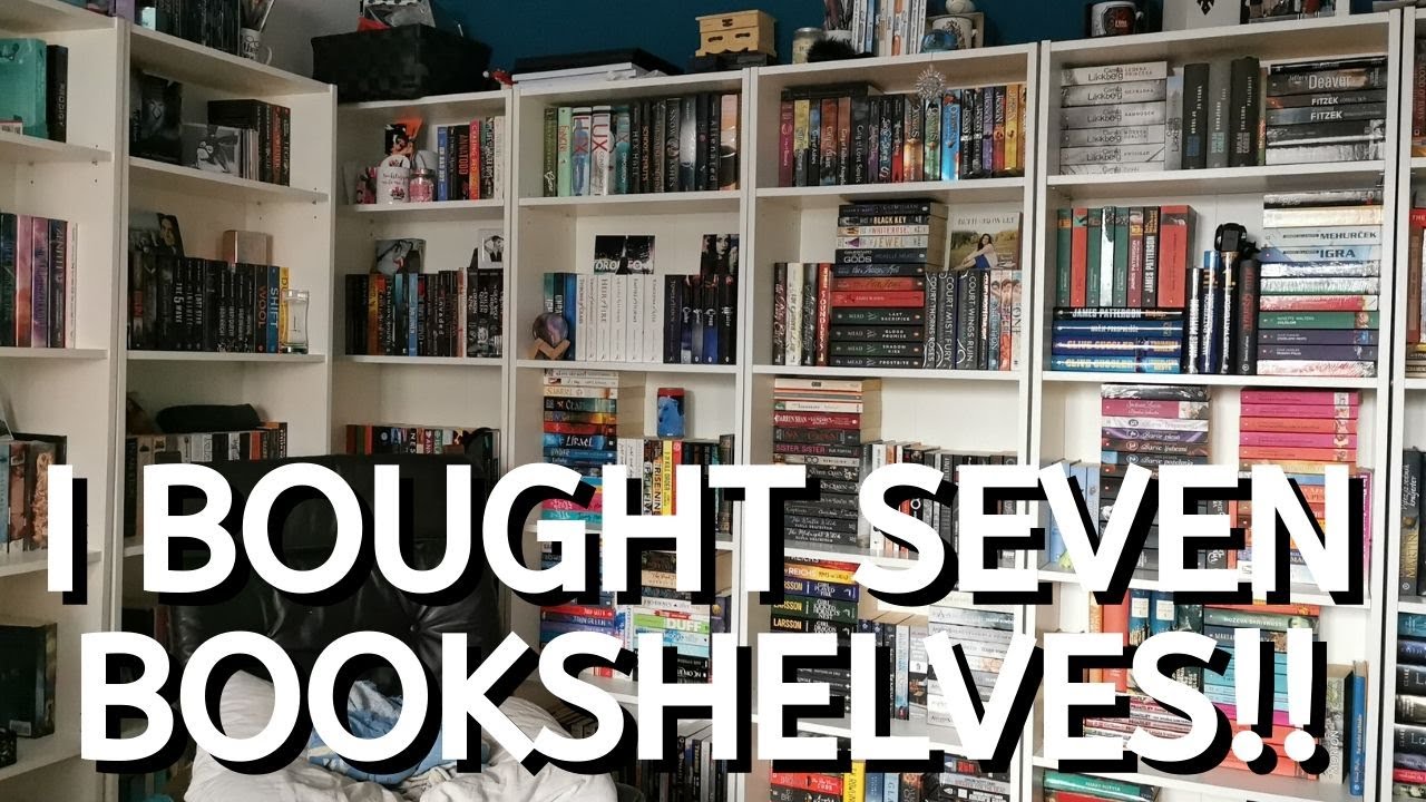 MASSIVE Bookshelf Build and Room Makeover! - YouTube