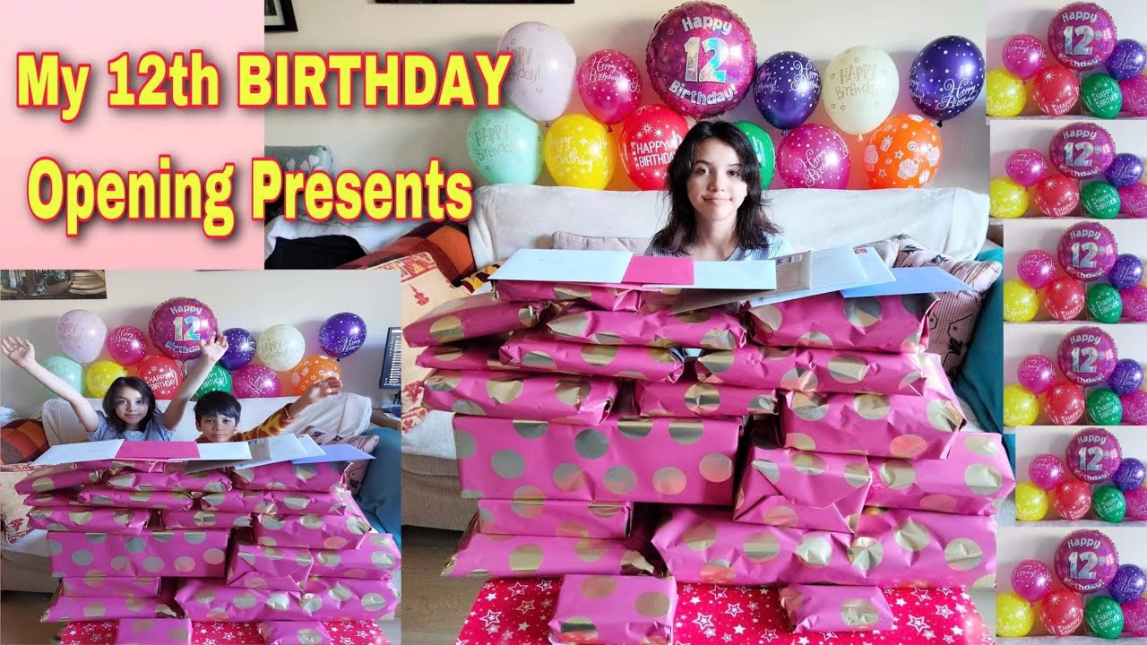 MY 12th BIRTHDAY OPENING PRESENTS | Amelie Rose - YouTube