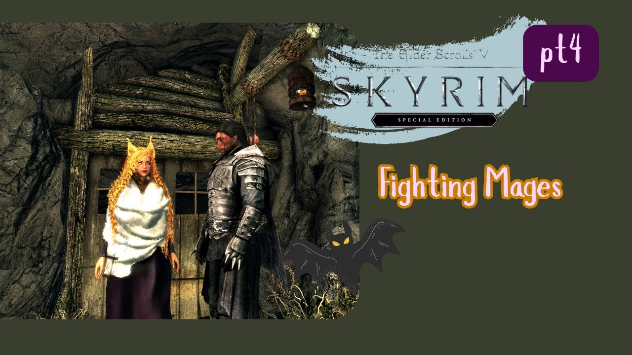 Skyrim modded pt4 - Fighting Mages - YouTube