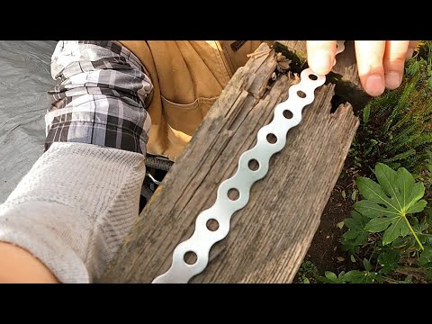 Fence Repair Using Hanger Strap | Quickly & Easily Mend a Fence with ...