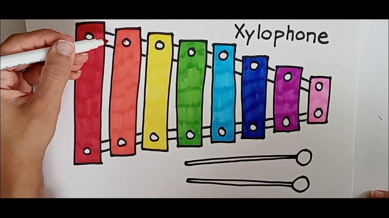 Draw a Xylophone - YouTube