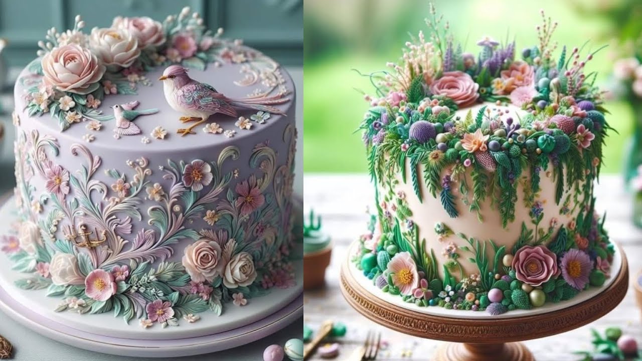 Cake decorating compilation/Birthday cake designs - YouTube