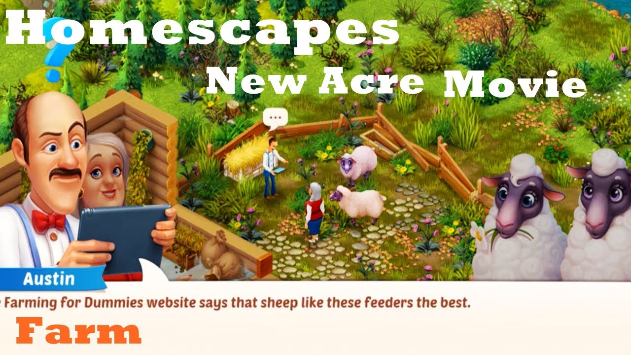 Homescapes Movie Farm Renovation - Sheep HD | feeder, weeds, tools ...