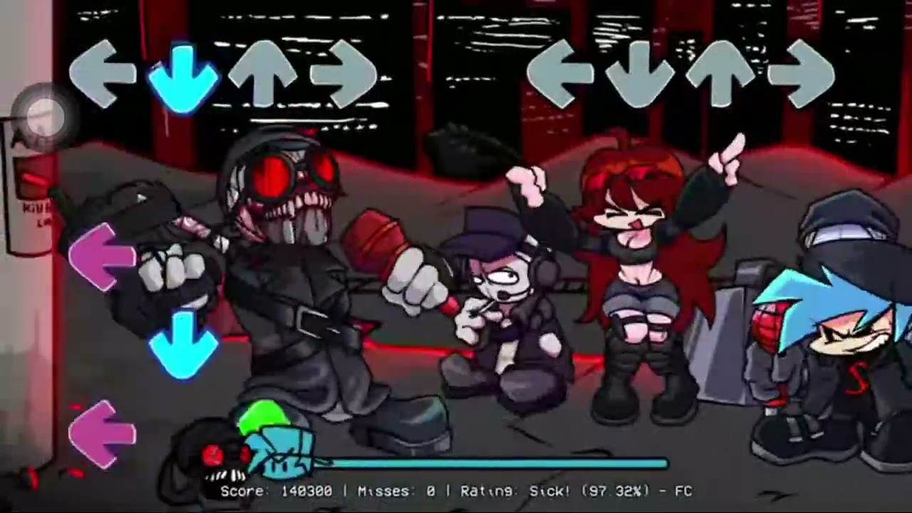 Friday Night Funkin' VS Hank FULL WEEK w/ Agent GF+BF | Incident:012F ...