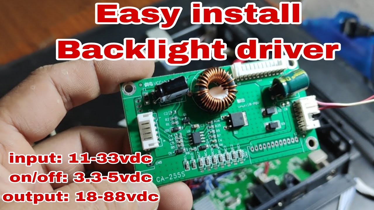 How to install backlight driver in easiest way // Led/LCD tv / Jude ...
