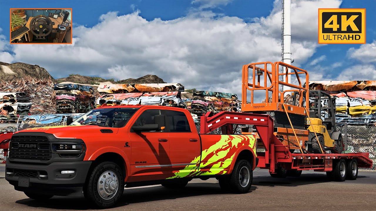 Dodge RAM 3500 w/ Cummins 6.7L in Mexico | ATS Gameplay 4K + wheel cam ...