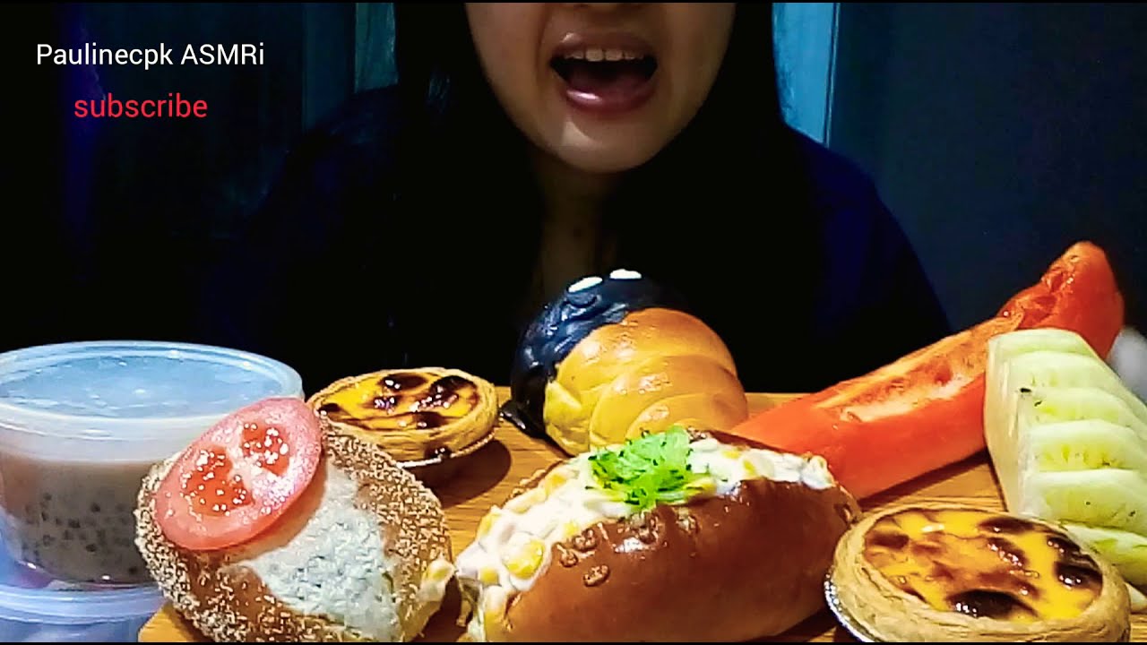 Sandwiches, Pastries ,Bubur Cha Cha, Fruits *Paulinecpk ASMRi* - YouTube