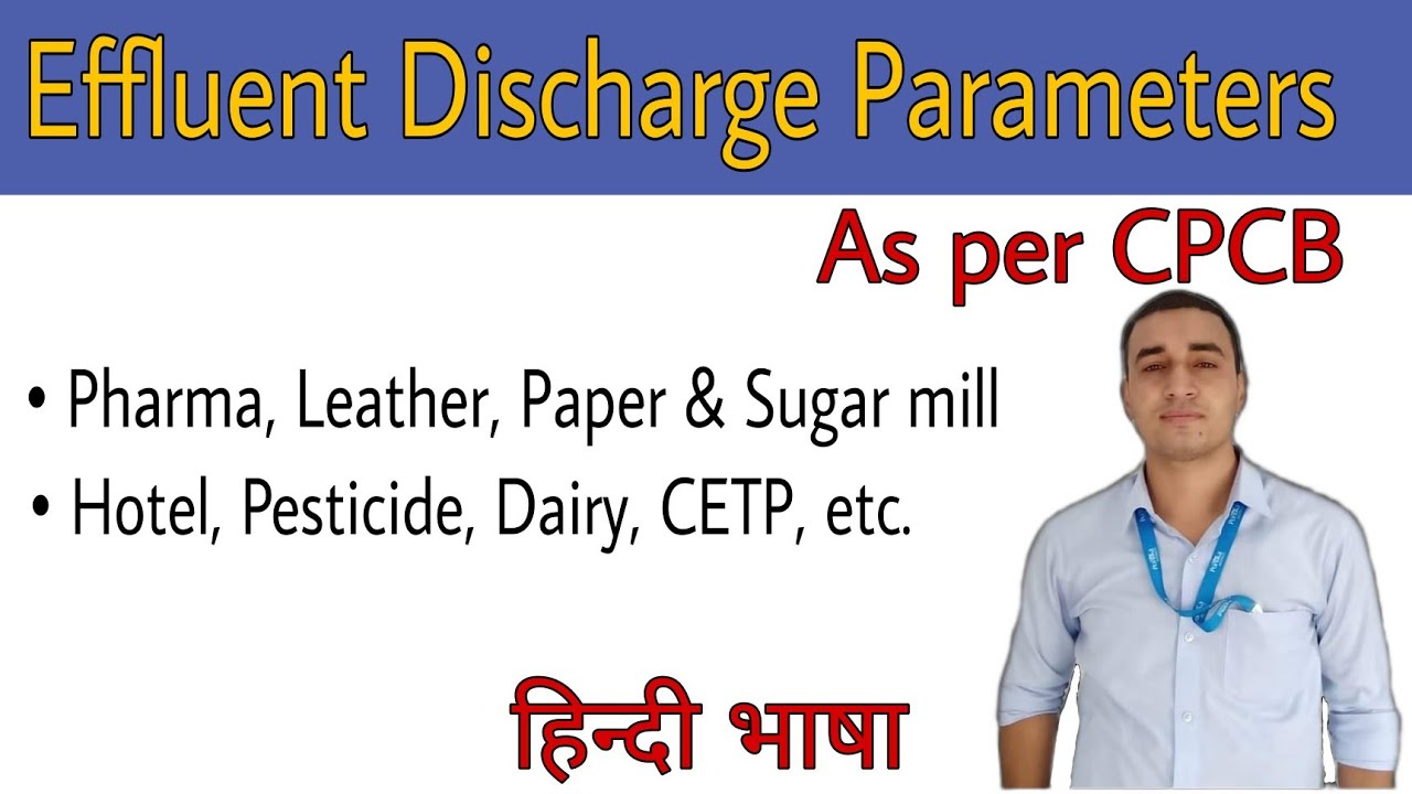 Effluent discharge parameters as per Pollution Control Board ...