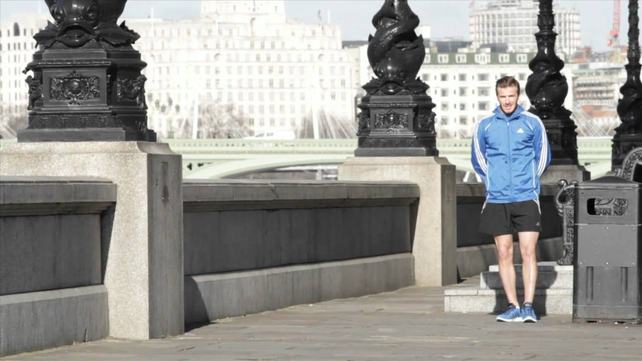adidas "We All Run" BTS with David Beckham in London - YouTube