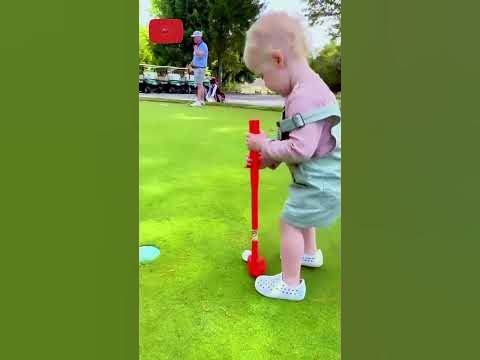 Tiny Golfer: Baby's First Swing Masterclass! - YouTube