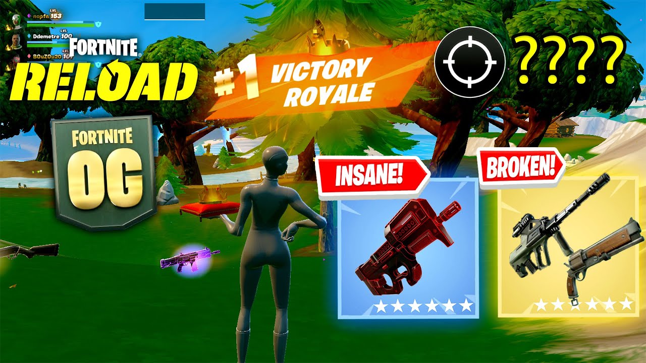 OG Fortnite Reload | High Kill Gameplay | Mythic AUG & Mythic P90 ...