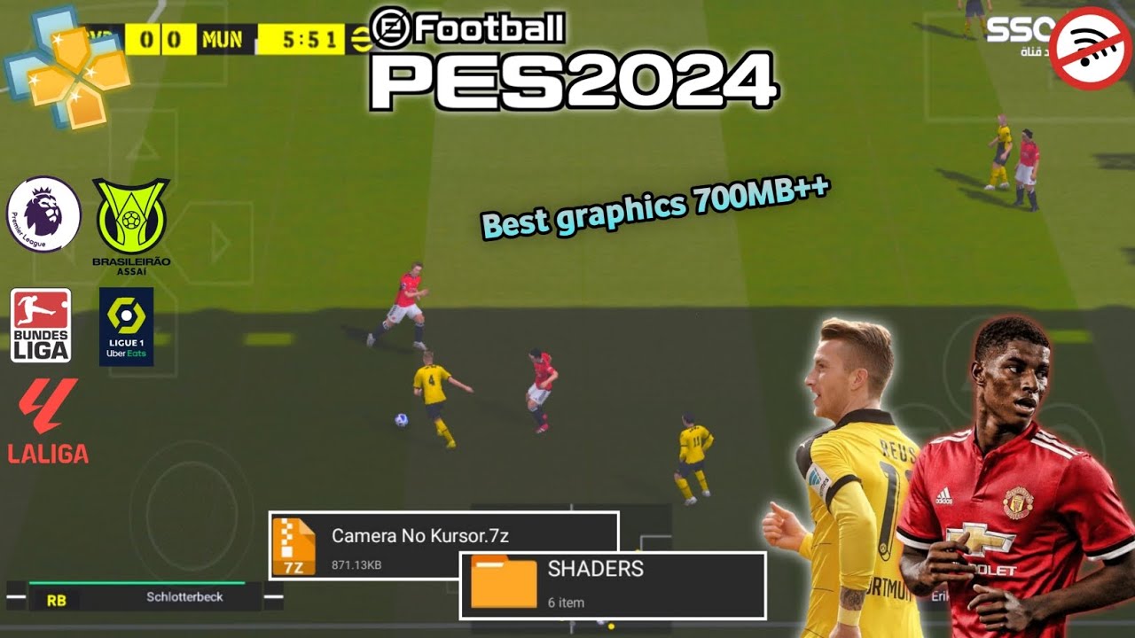 RELEASED!!! EFOOTBALL PES 2024 PPSSPP MOD BY KOMO VALERI BEST GRAPHICS ...