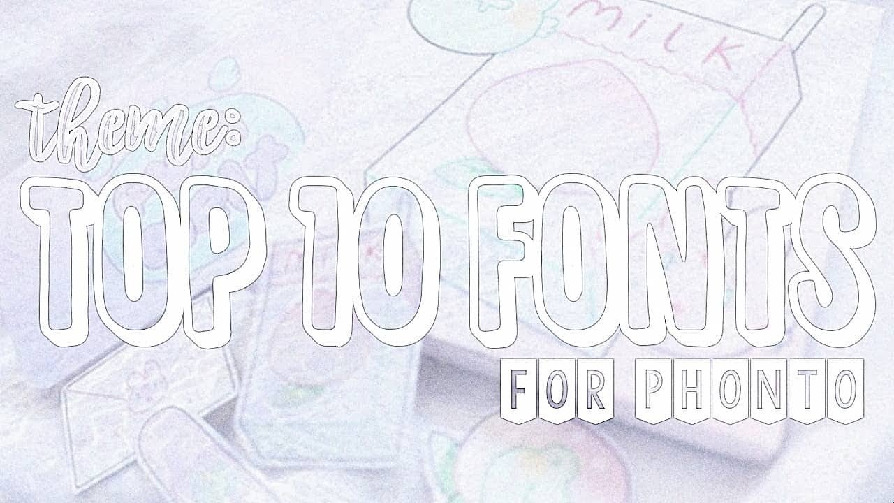 Top 10 fonts for editing | Rarity's tutorials - YouTube