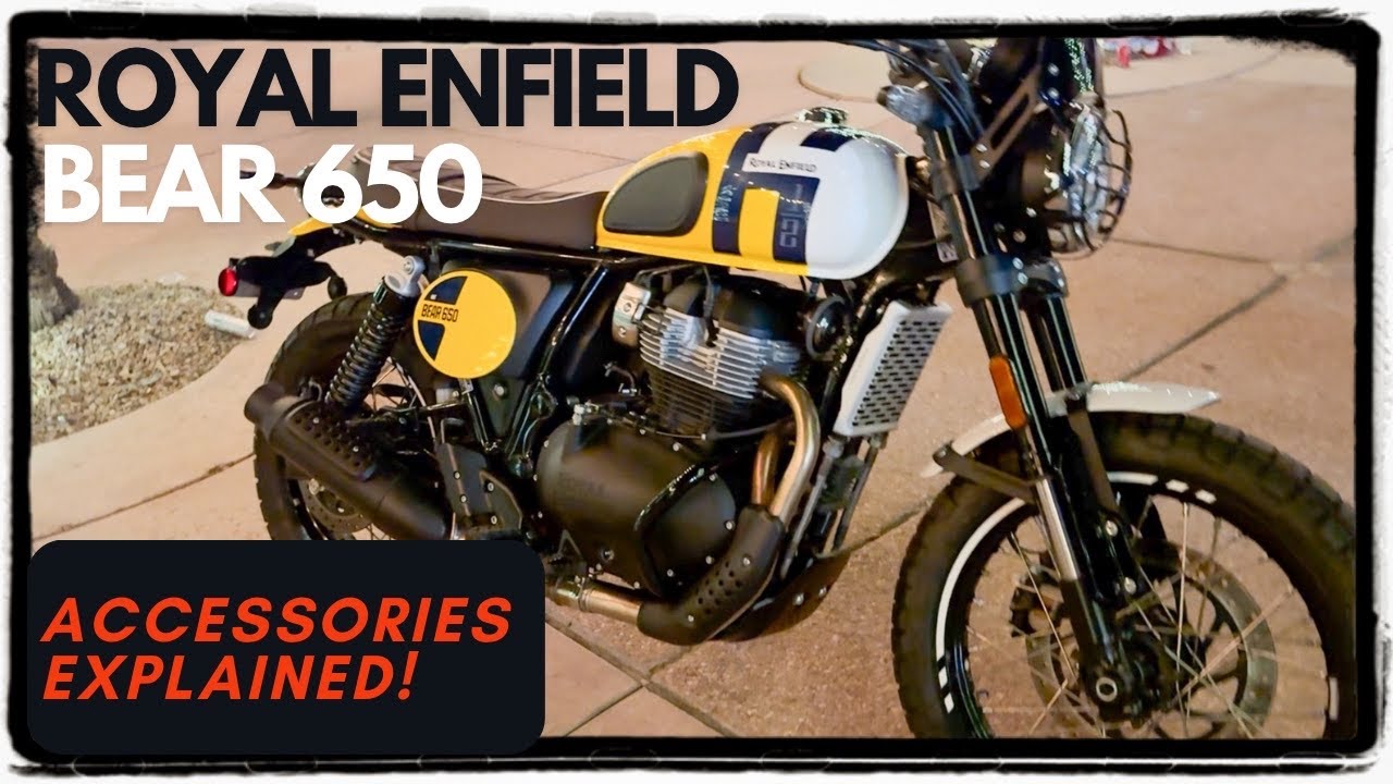 Royal Enfield Bear 650 - accessories explained - YouTube