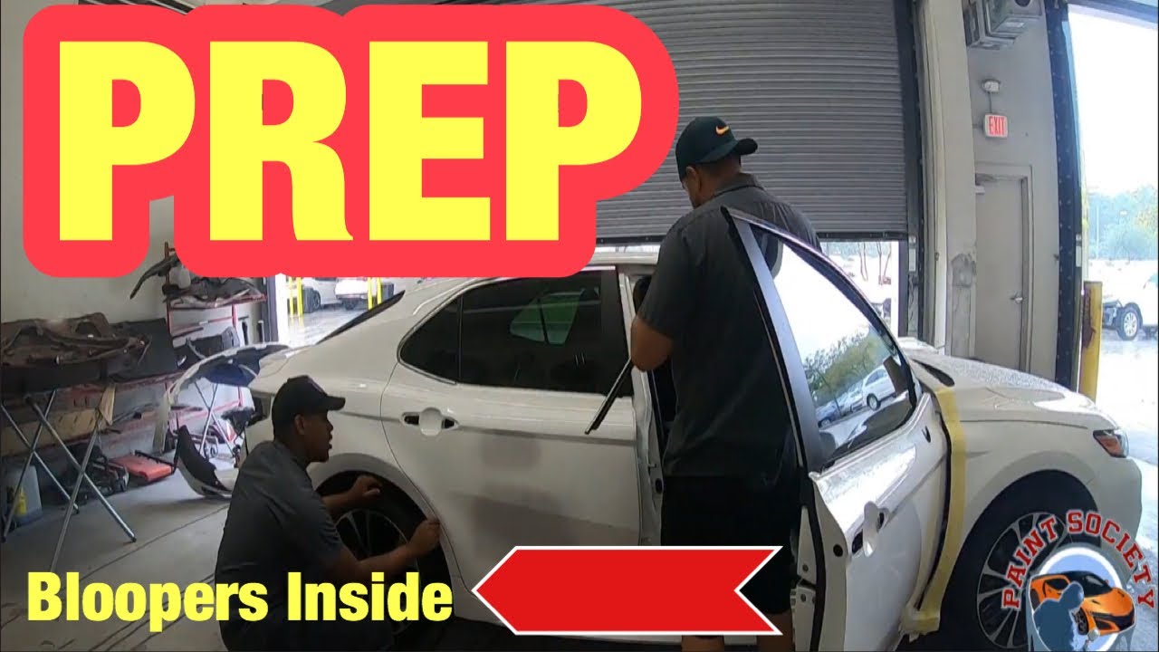 Car Painting: How to Prep for Paint and Blend, PART 1 - YouTube