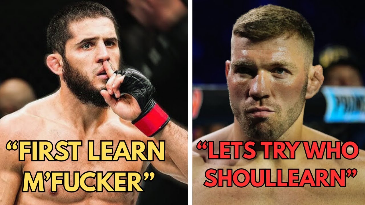 Explosive Face-Off Between Khamzat Chimaev & Dricus Du Plessis - YouTube