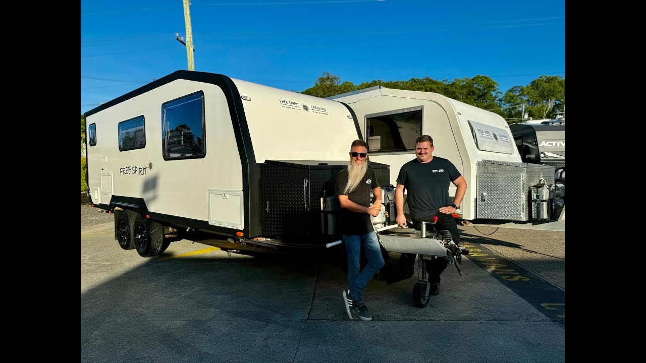 Restoring & Renovating The Exterior Of Two Free Spirit Caravans - YouTube