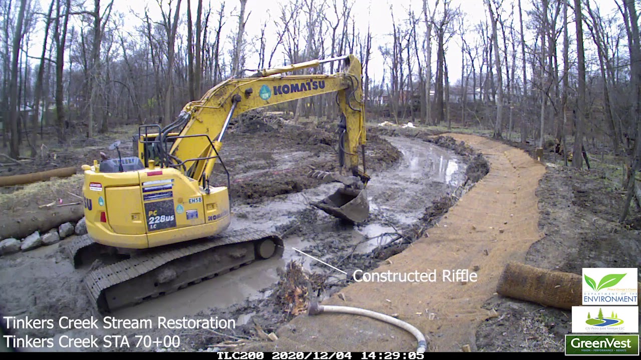Tinkers Creek Stream Restoration TC 70+00 - YouTube