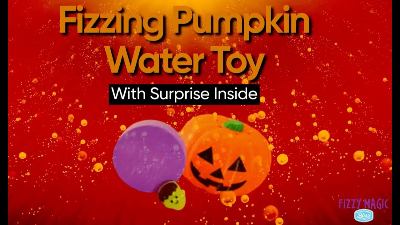Halloween Fizzing Pumpkin Water Toy - YouTube