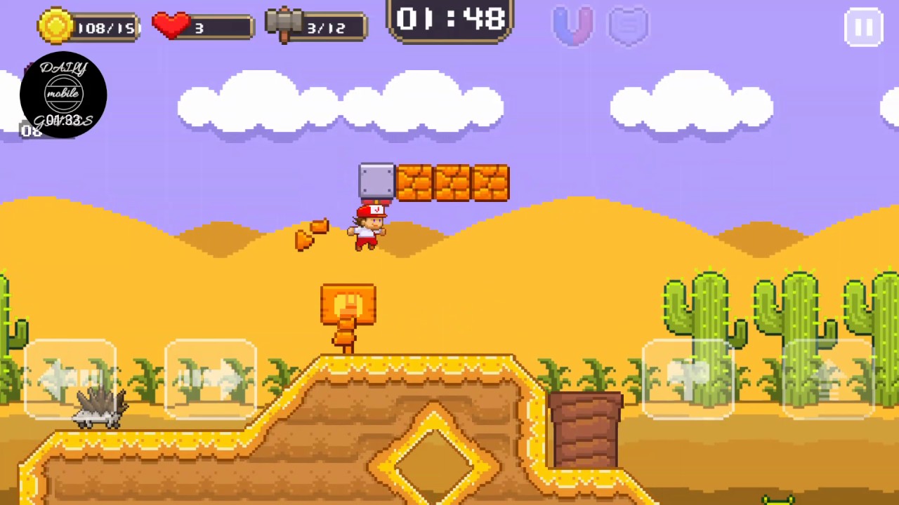 Super JIM Jump | Level #4-8 | Super MARIO like game - YouTube