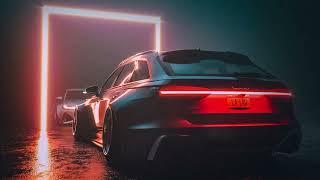 audi rs6 with neon lights 3840x2160