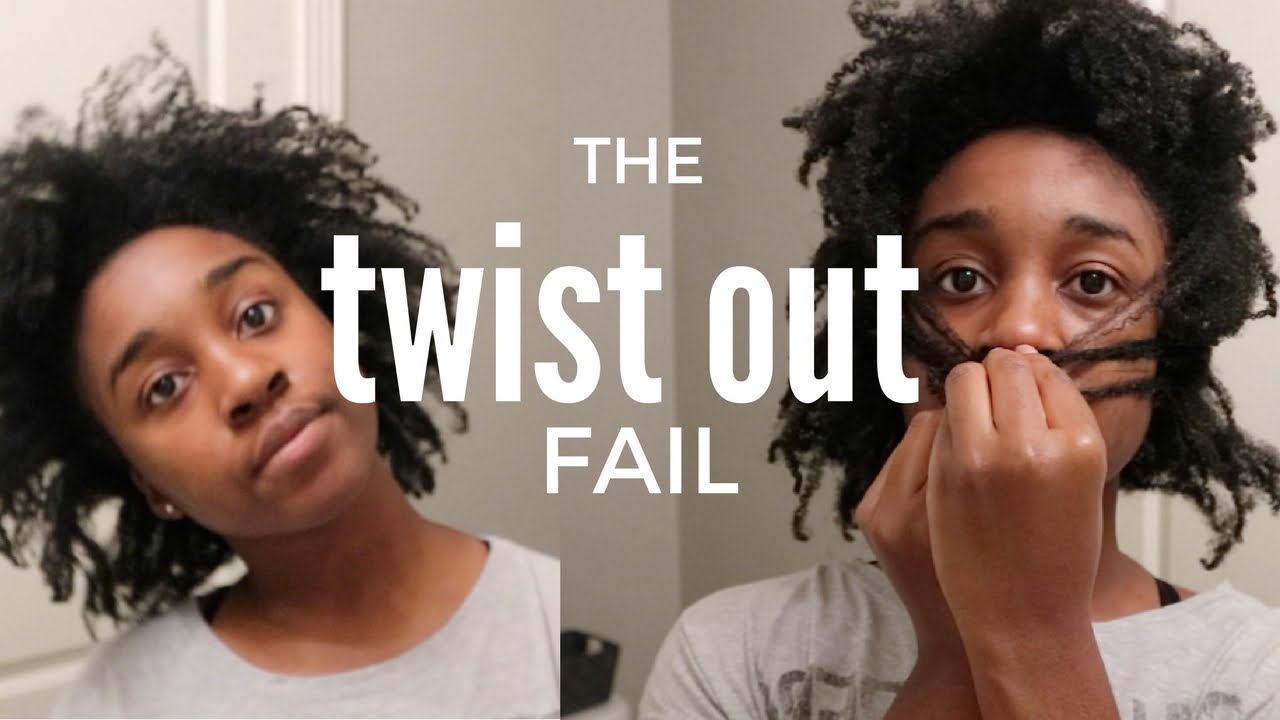 TWIST OUT FAIL ON NATURAL HAIR - YouTube