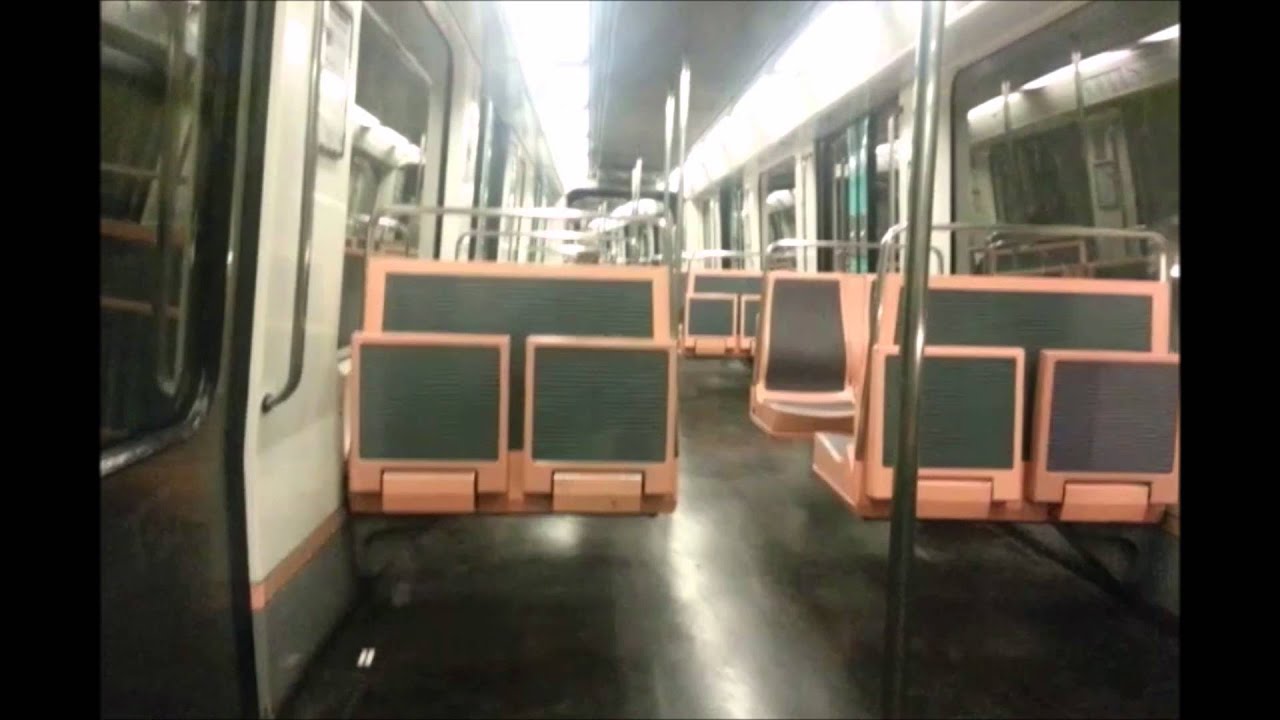 Short ride on the Paris Metro 7bis - MF88 stock - YouTube