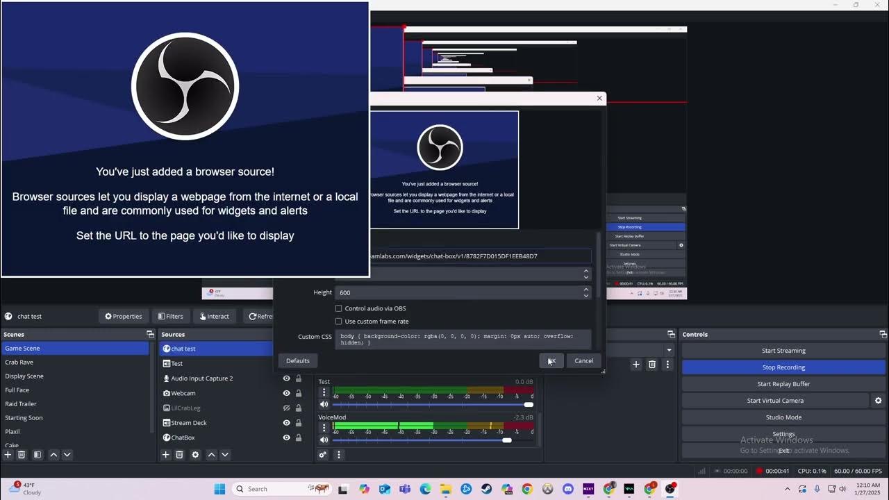 How to Add Chat Box on Twitch - YouTube