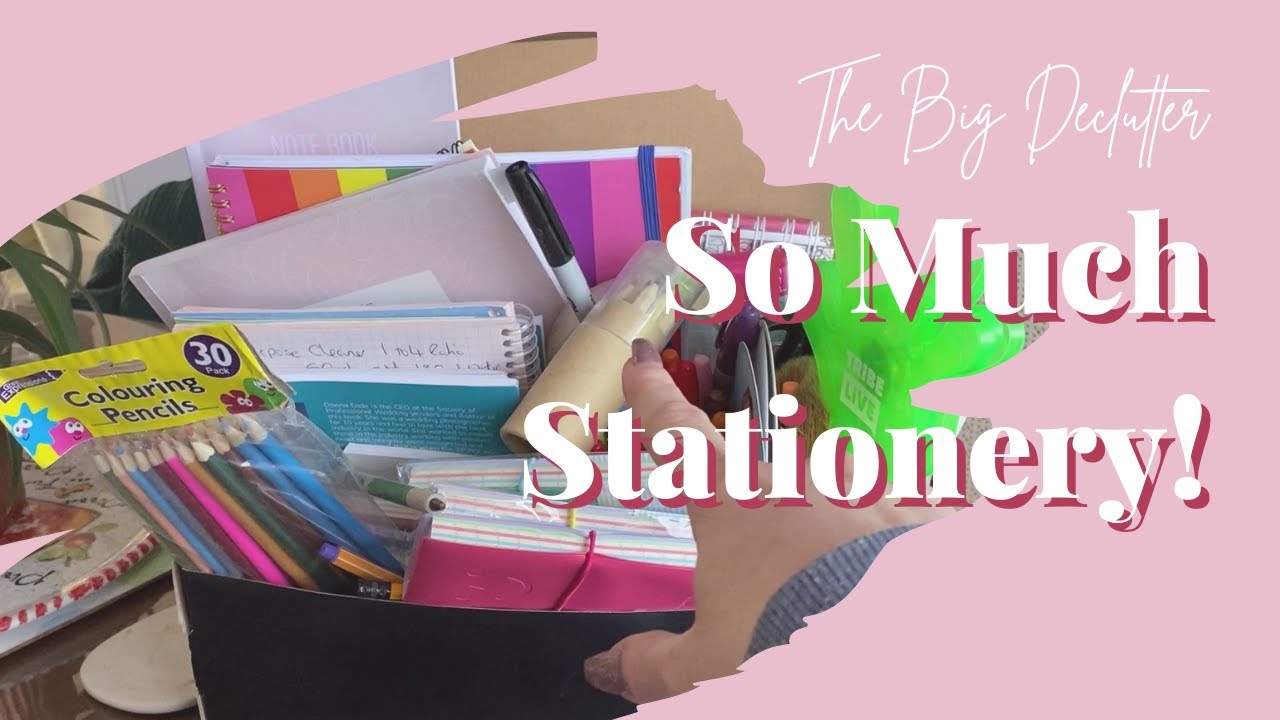 The Big Declutter| So many Pens and Notebooks😱 - YouTube