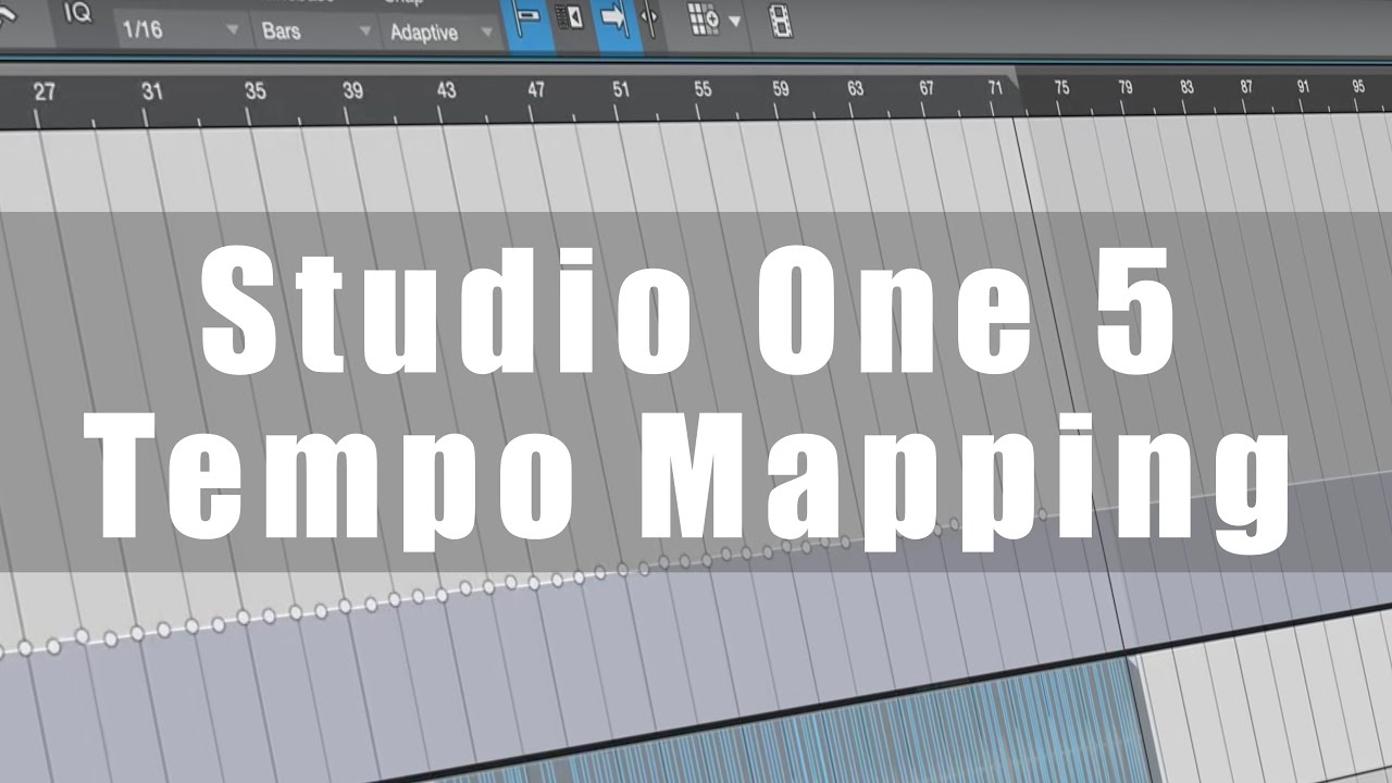 Studio One 5: Tempo Mapping (Video 2) - YouTube