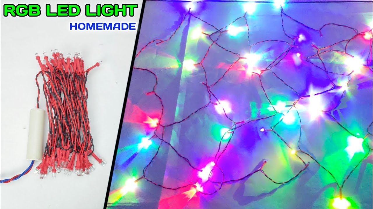 How To Make LED Chain at Home •|• Multiple RGB LED •|• LED Rise Chain ...
