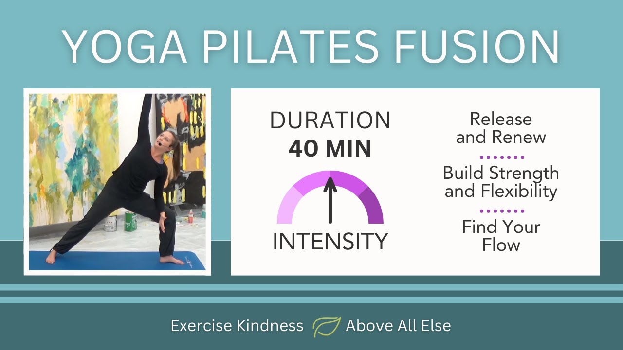 40 Min Yoga Pilates Fusion Workout: Strength, Stretch & Stress Relief ...