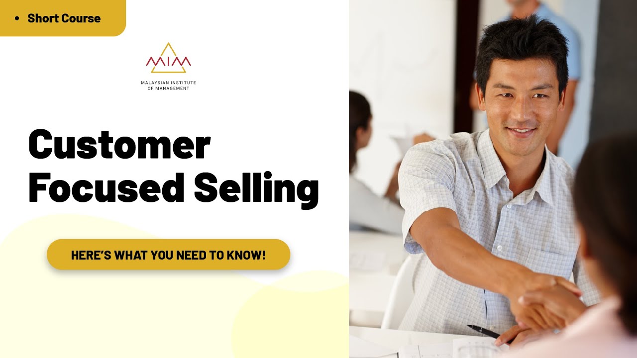 Customer Focused Selling by Mark Johnson - YouTube