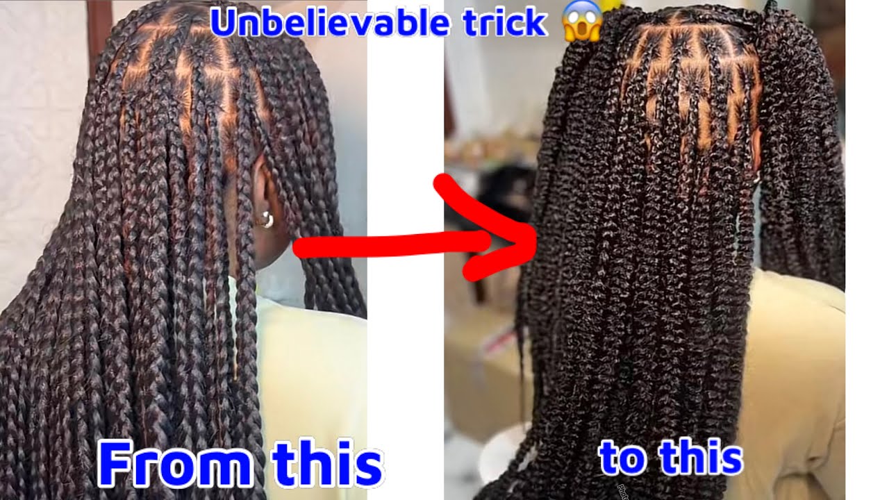 Wow! Braiding hair did this| tricks to change your braid game| darling ...