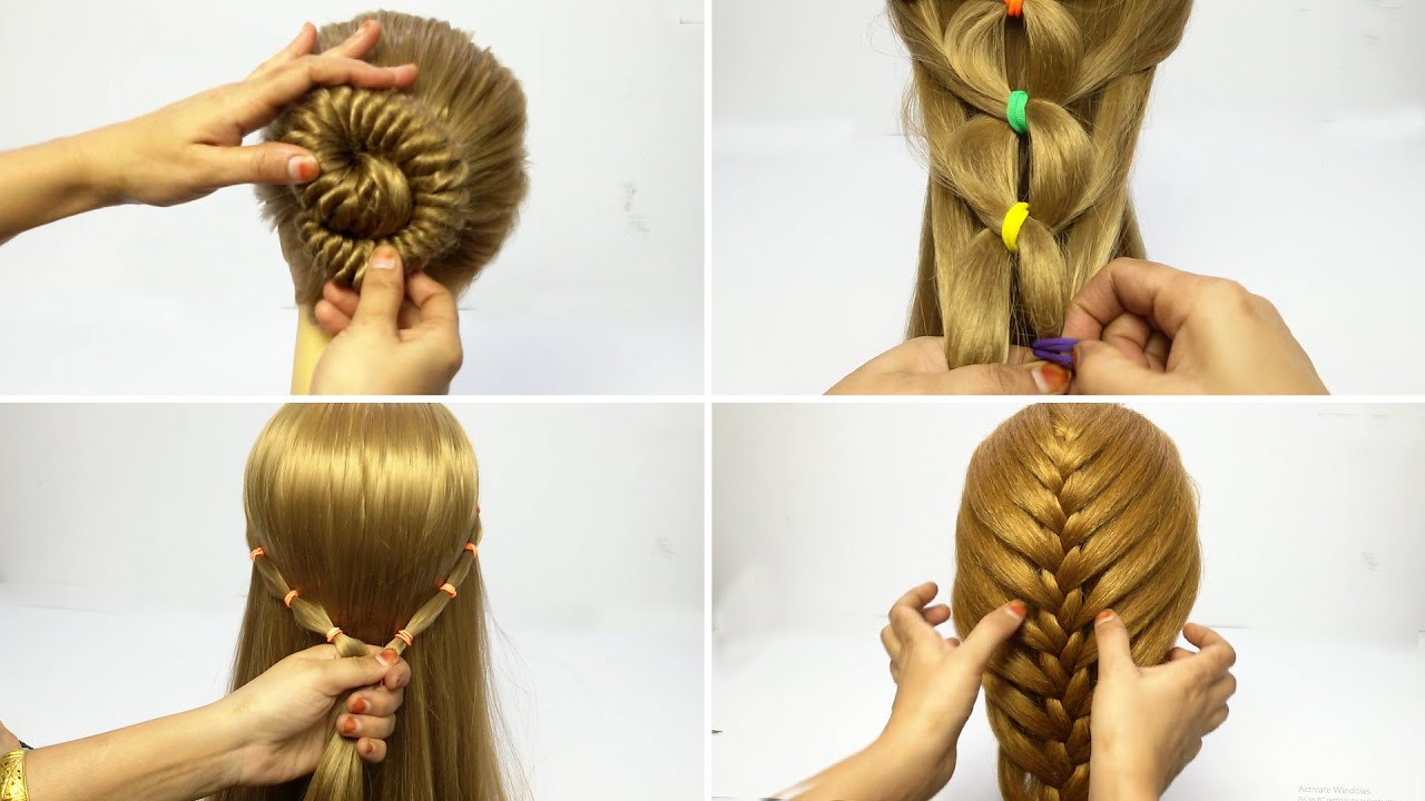 Top 5 Easy Hairstyles Ideas for Girls - Quick Hair Hacks for Women ...